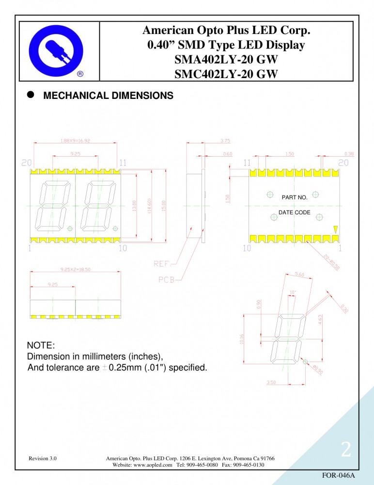 SMA402LY-20 datasheet page 2