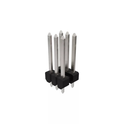 MX150 Dual Row Header, Vertical, 6 Circuits, 2.5µm Tin (Sn) Plating, 16.09mm Mating Pin Length, 3.05mm PC Tail Length for sale