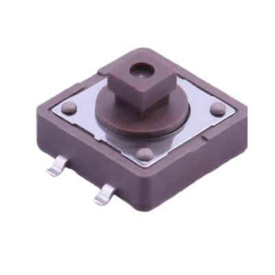 Diptronics DTS-24N-S-V Tactile Switch – 24mm Momentary Push Button Switch for PCB Electronics