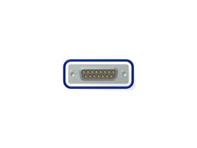 IP67 D-SUB • 15-pos. • Socket • Solder pin angled .189