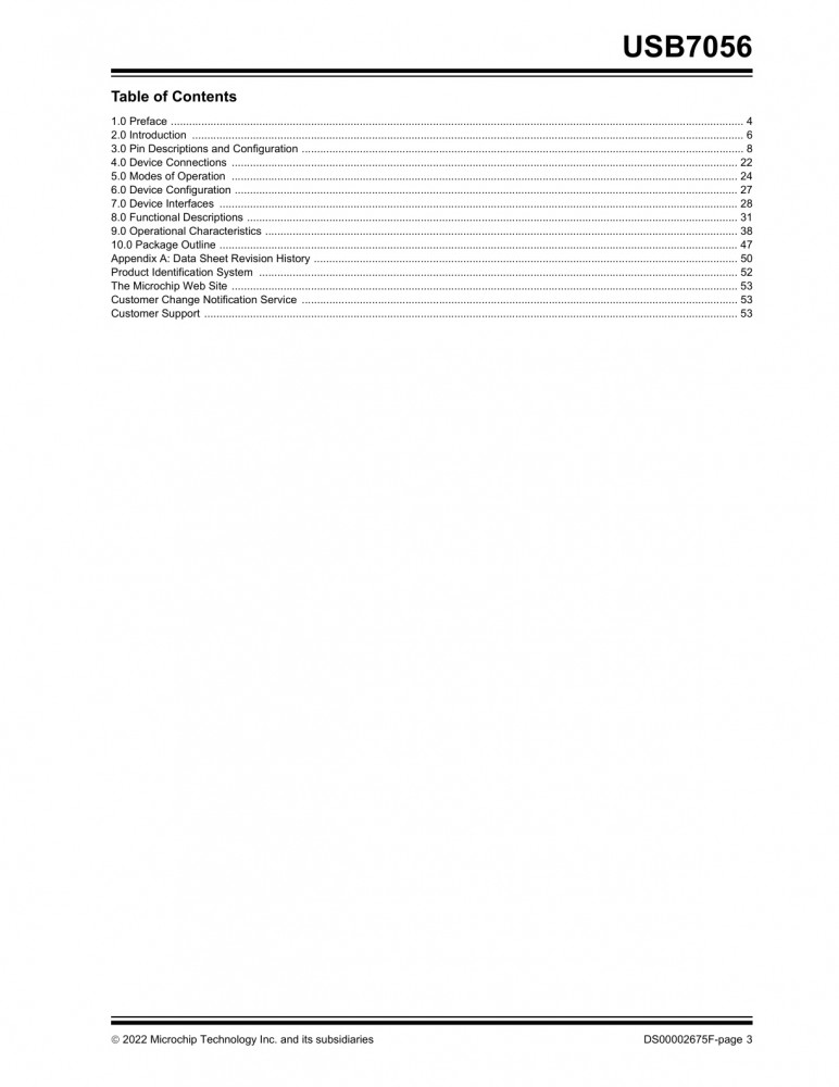 USB7056 technical document preview, page 3