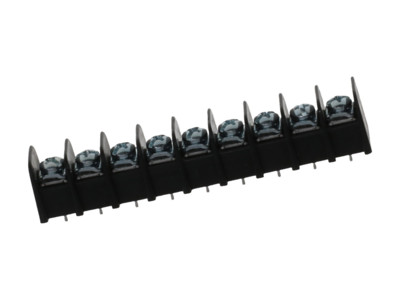 9.53mm Pitch Beau PCB Terminal Strip, without Mounting Ends, 20 Circuits, with Screw Clamp Washer