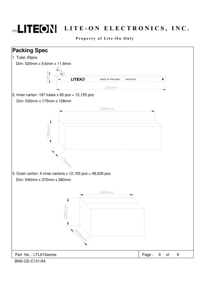 LTL913 series datasheet page 9