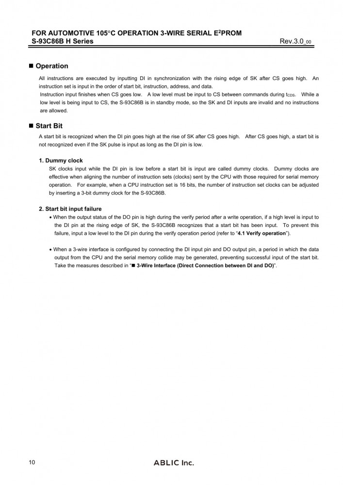 S-93C86B technical document page 10