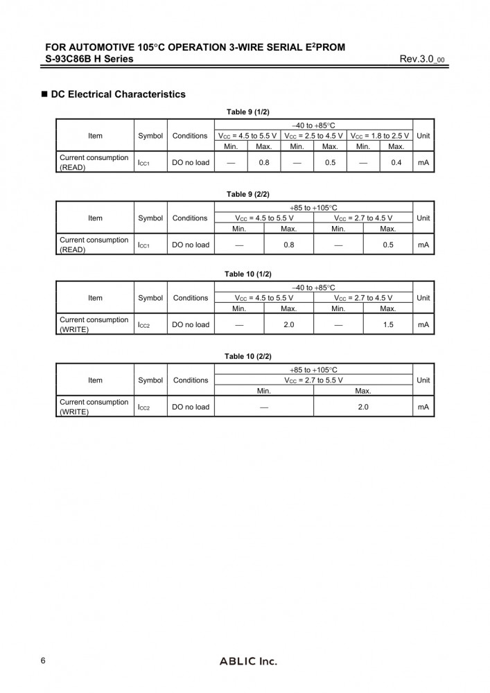 S-93C86B technical document page 6