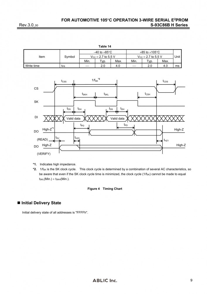 S-93C86B technical document page 9