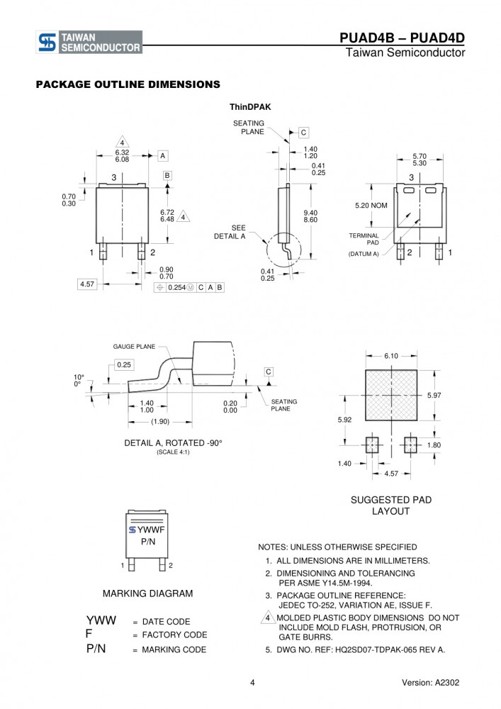 PUAD4D datasheet page 4