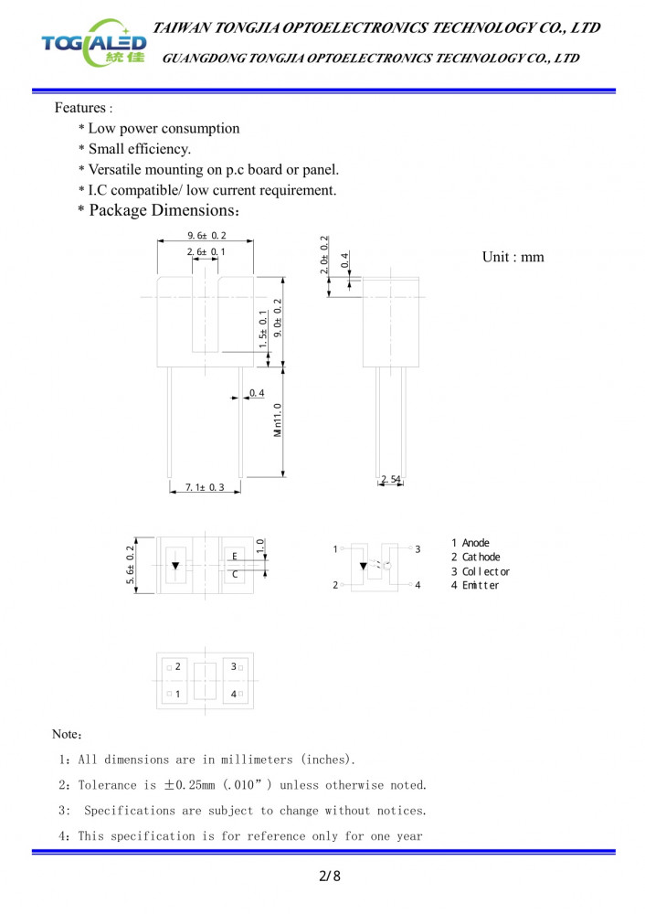 TJ-IEL1069FOI4FLC94FR-A5 specification page 2