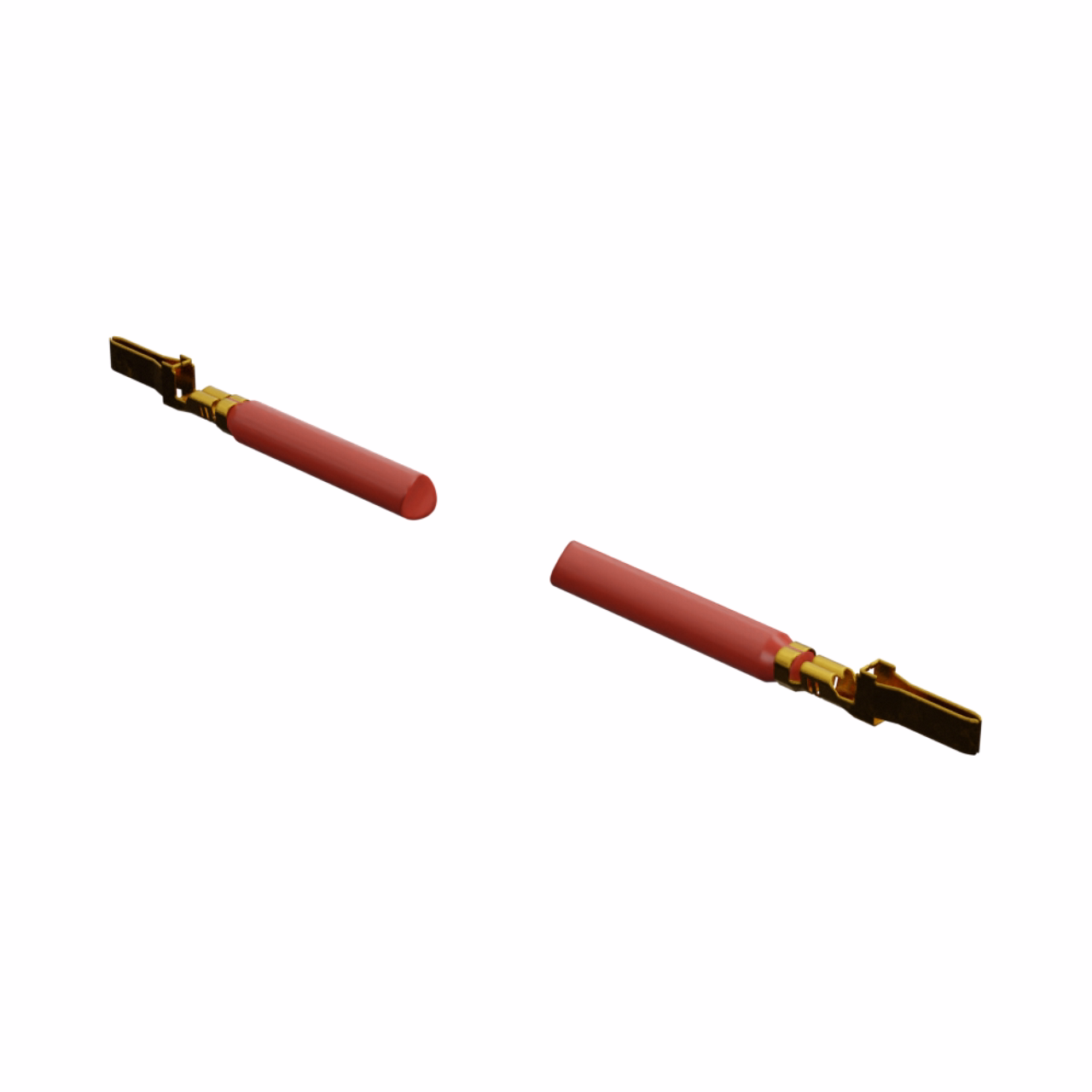 Pre-Crimped Lead Mini-Fit Sr. Male-to-Mini-Fit Sr. Male, Gold (Au) Plating, 450.00mm Length, 8 AWG, Red for sale