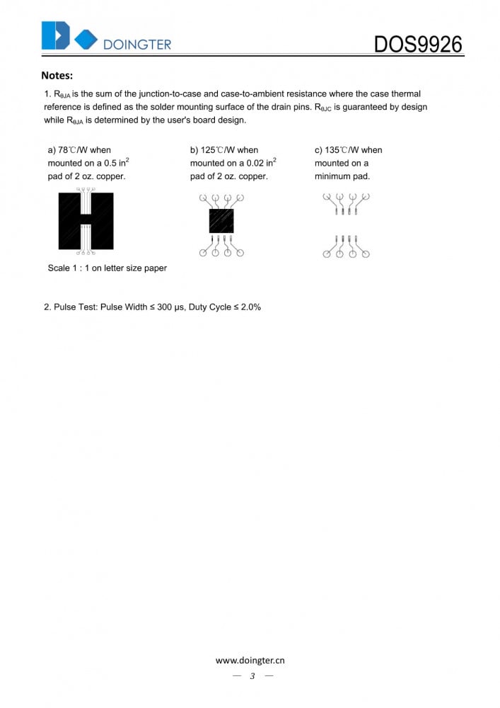 DOS9926 datasheet page 3
