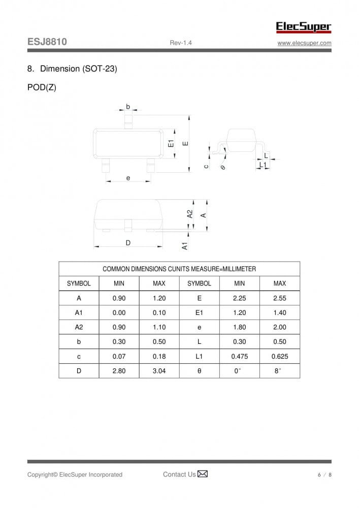 ESJ8810 datasheet page 6
