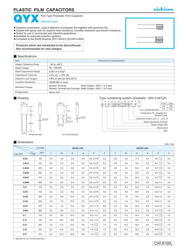 Nichicon capacitor datasheet page 9