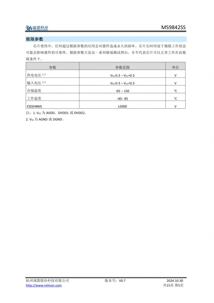 MS9842SS datasheet page 5