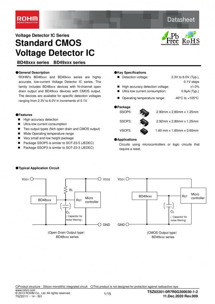 BD4830FVE-TR datasheet page 1