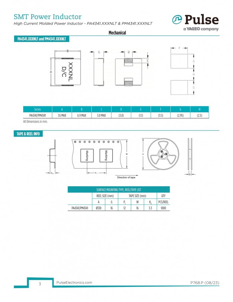 PA4341 datasheet page 3
