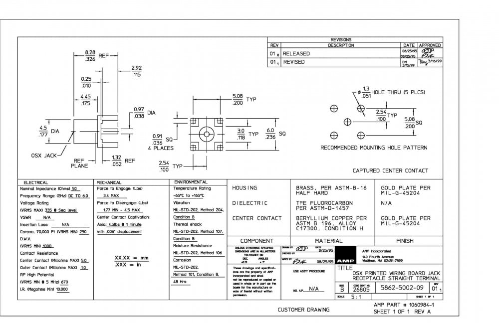 TE Connectivity 1060984-1 technical drawing
