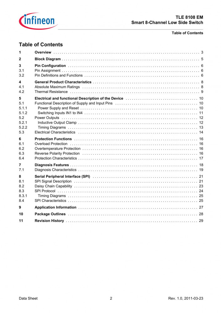 TLE8108EM datasheet page 2