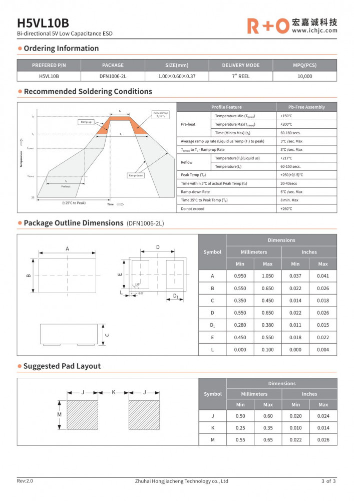H5VL10B datasheet page 3