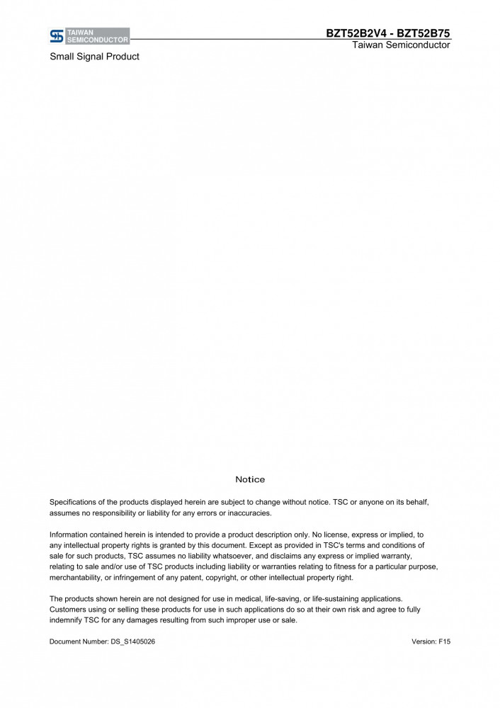 BZT52B20 technical document page 5