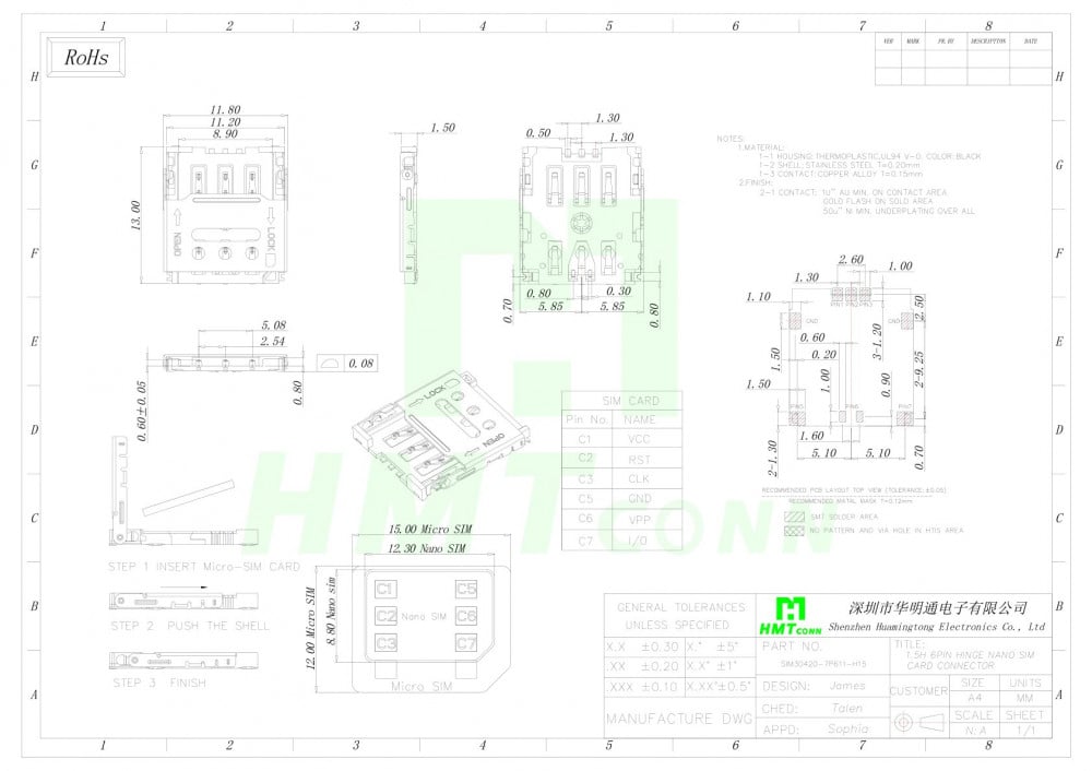 SIM30420-7P611-H15 technical drawing preview