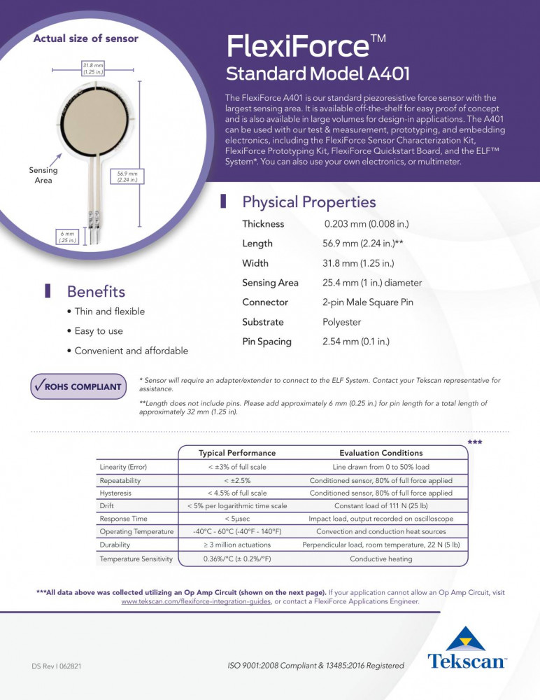 A401 datasheet page 1