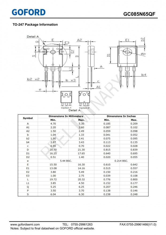 GC085N65QF datasheet page 6