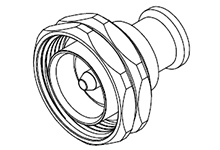 DIN 7/16 Plug, Straight, Solder, for 1/2