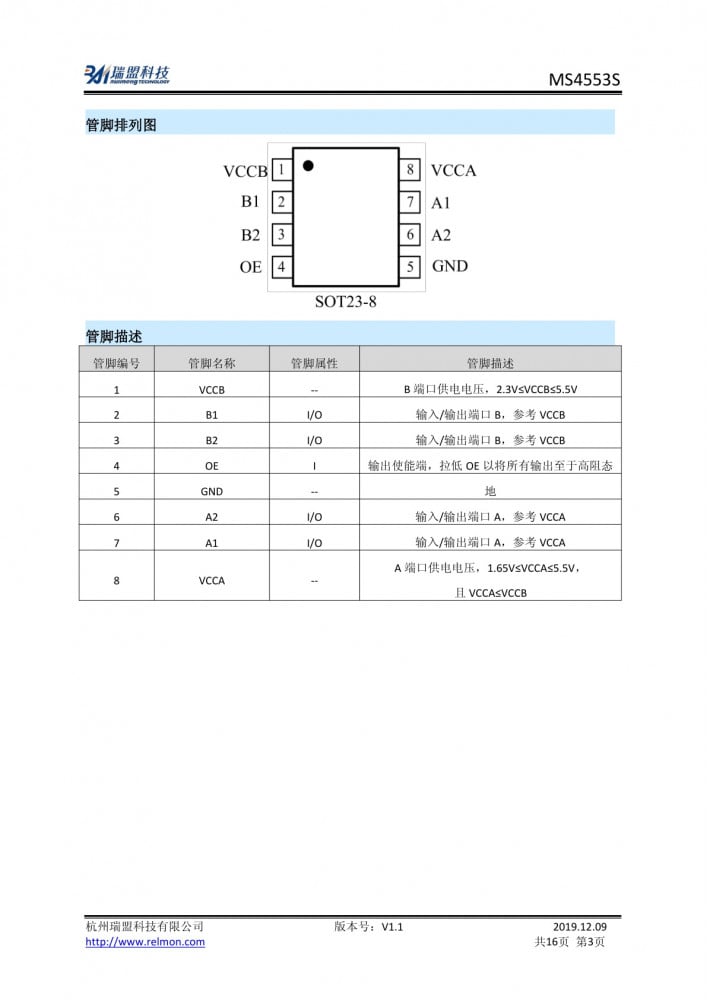 MS4553S datasheet page 3