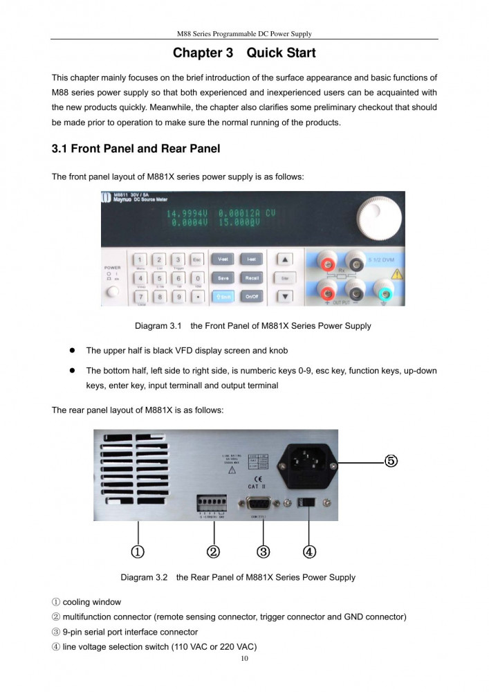 M88 series manual page 10