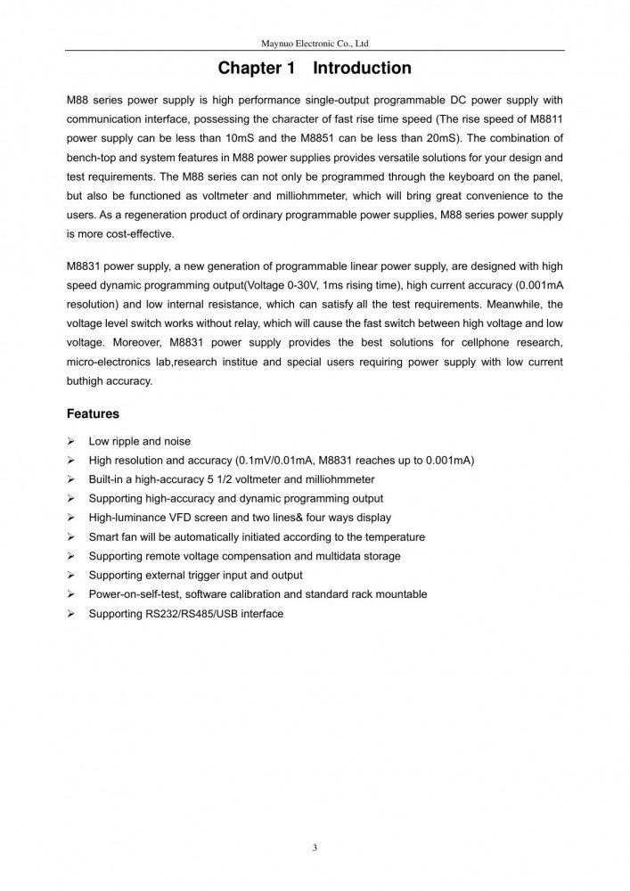 M88 series manual page 3