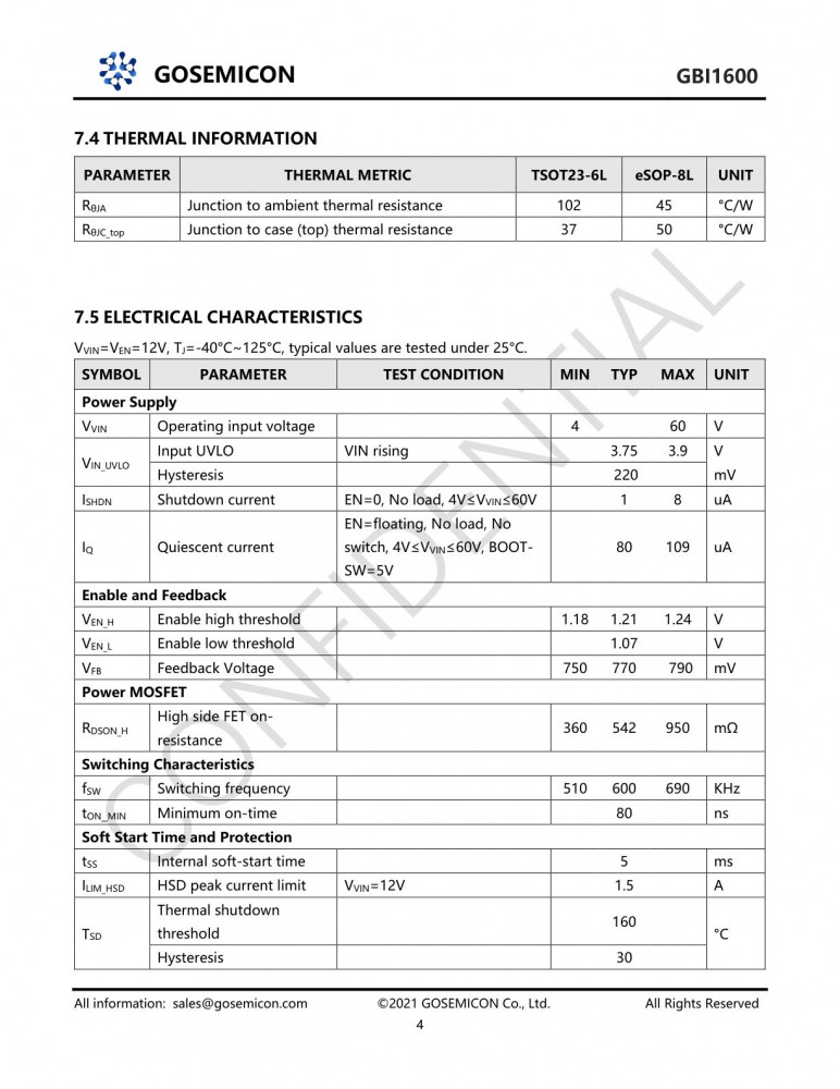 GBI1600 technical document page 4