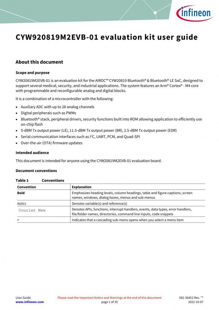 CYW920819M2EVB-01 document page 1