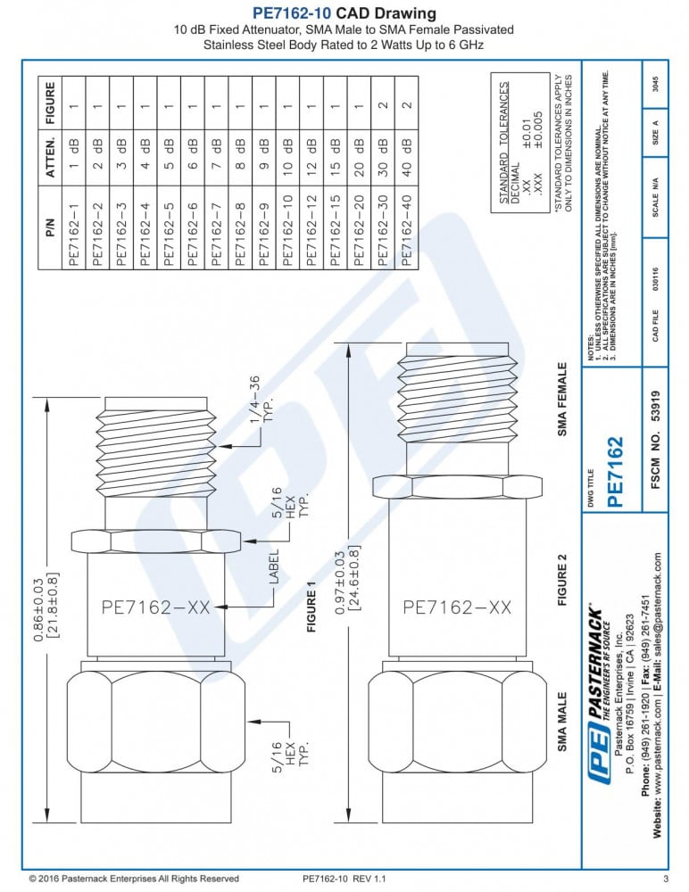 PE7162-10 technical document page 3