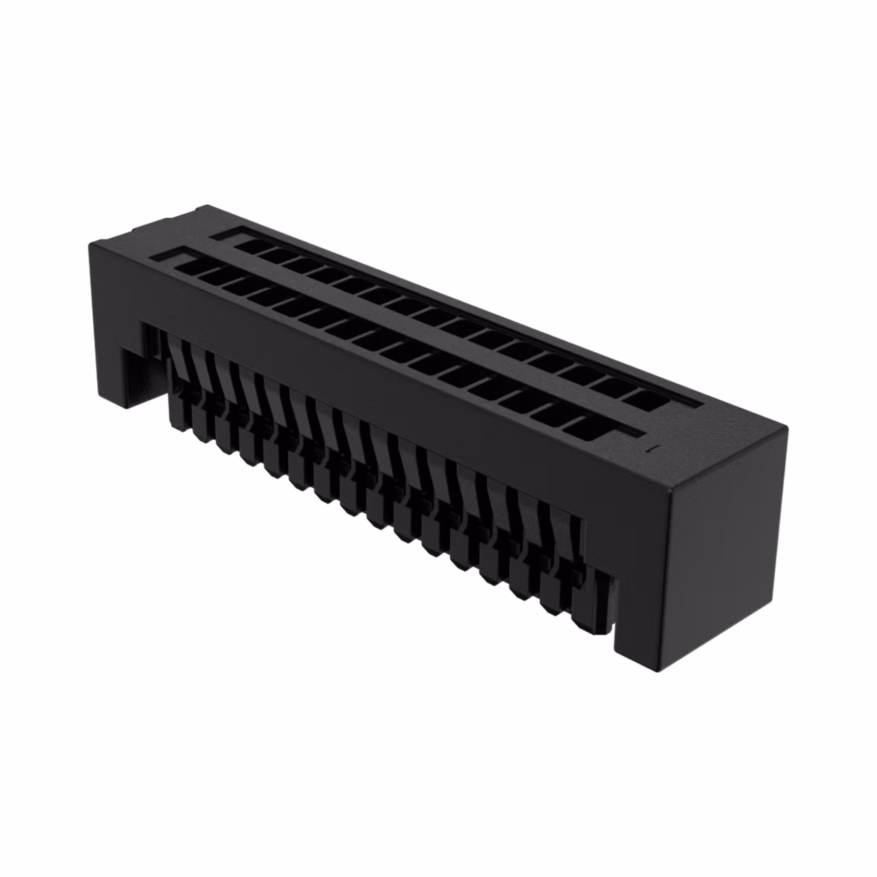 Zero-Hachi Receptacle Housing, 0.80mm Pitch, Dual Row, Friction Lock, 30 Circuits, Black for sale