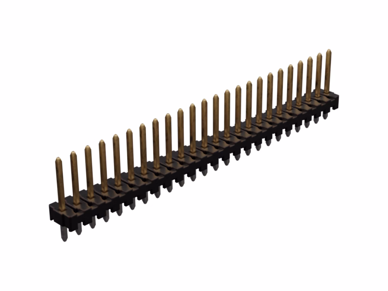 KK 396 Breakaway Header, Vertical, 24 Circuits, 0.50µm Gold (Au) Selective Plating, Pin Length 20.85mm (.821