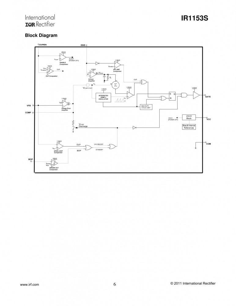 IR1153 datasheet page 6