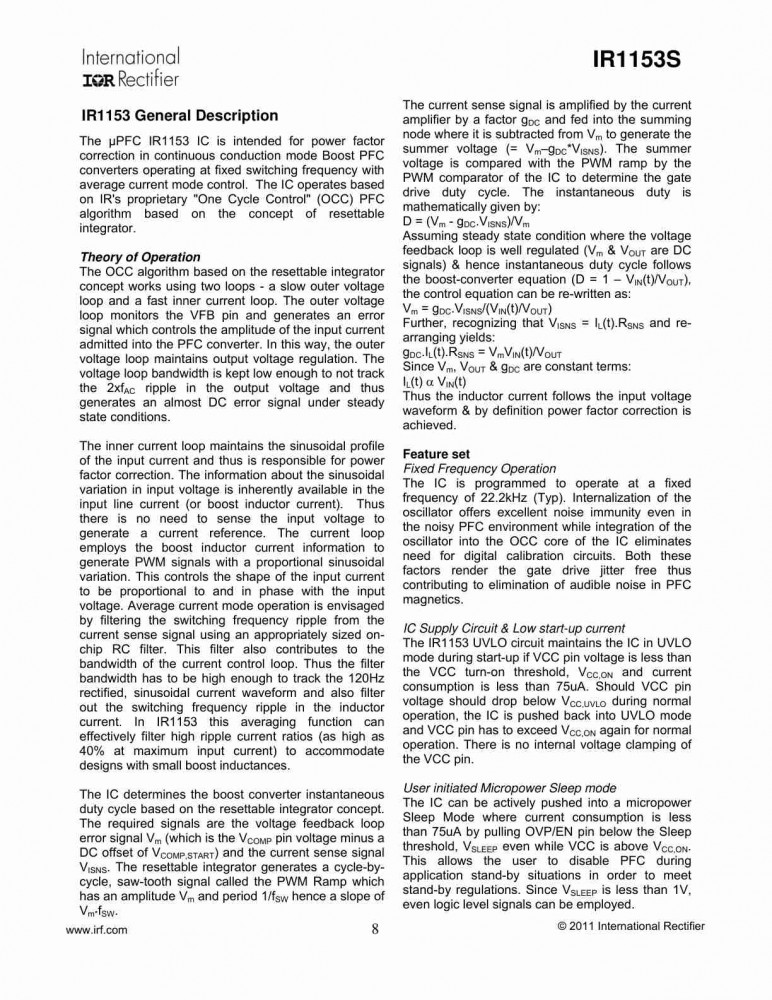 IR1153 datasheet page 8