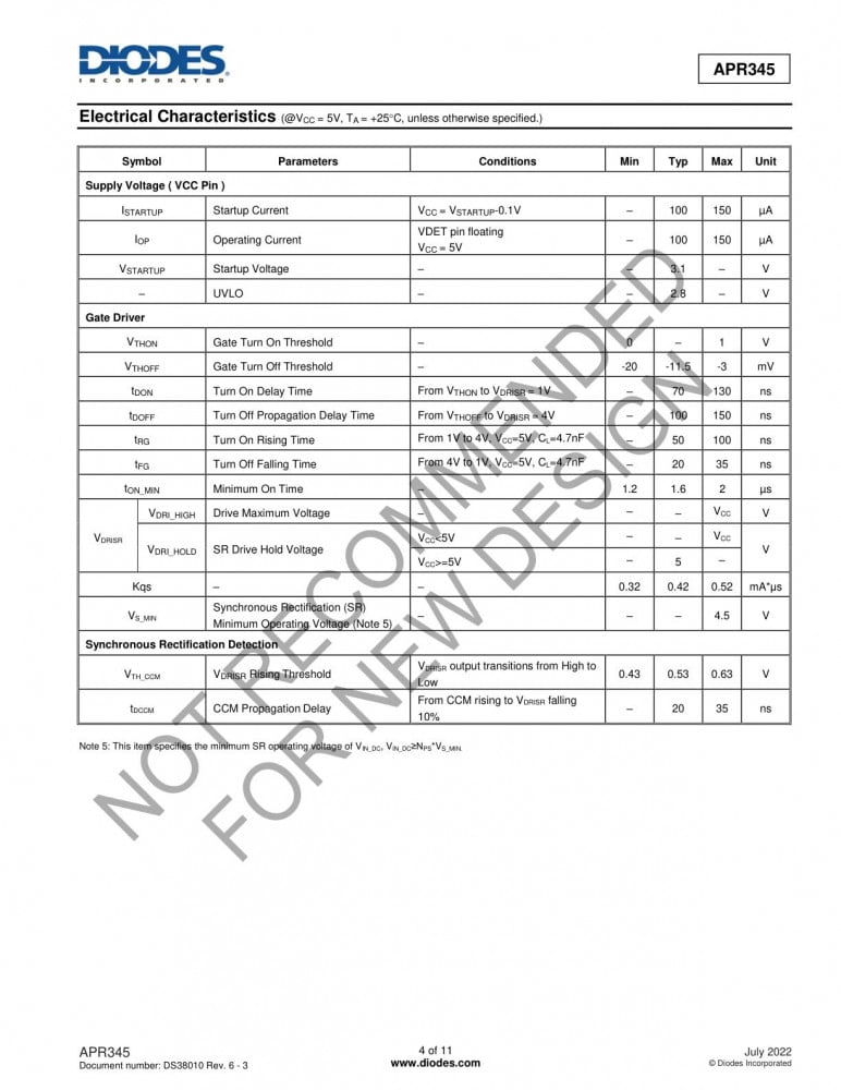 APR345 datasheet page 4