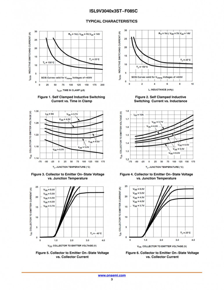 ISL9V3040P3-F085C datasheet page 3