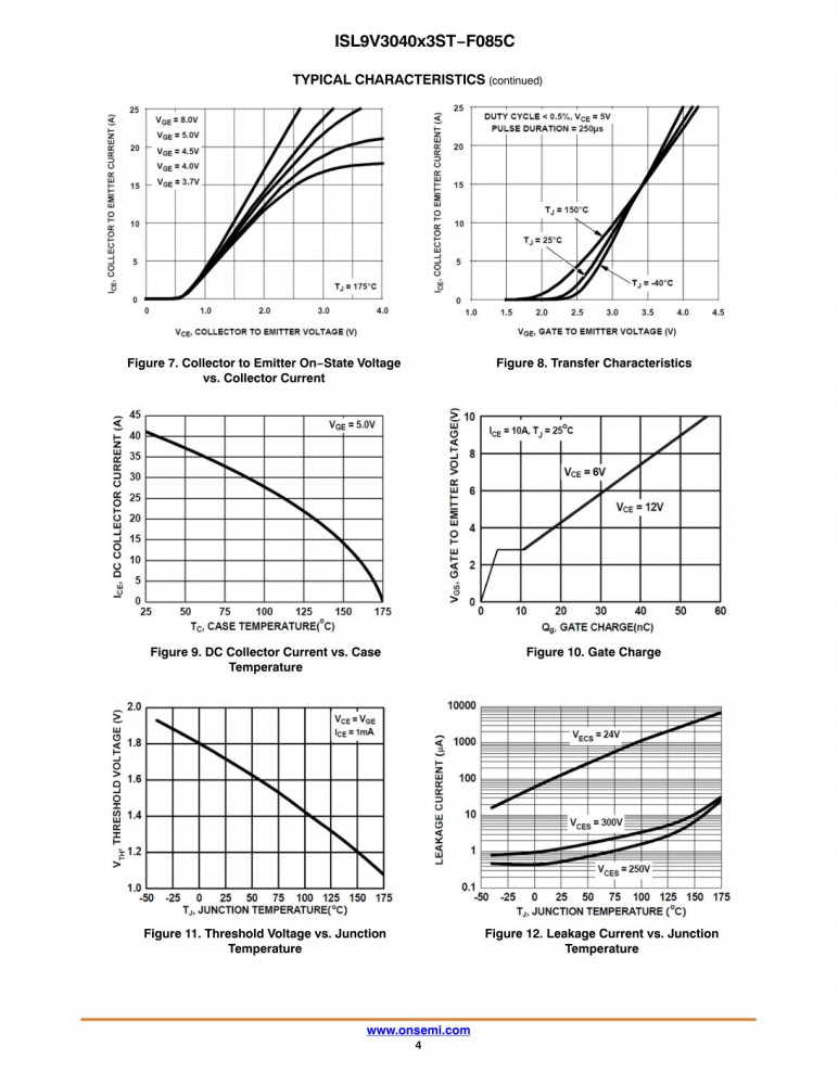 ISL9V3040P3-F085C datasheet page 4