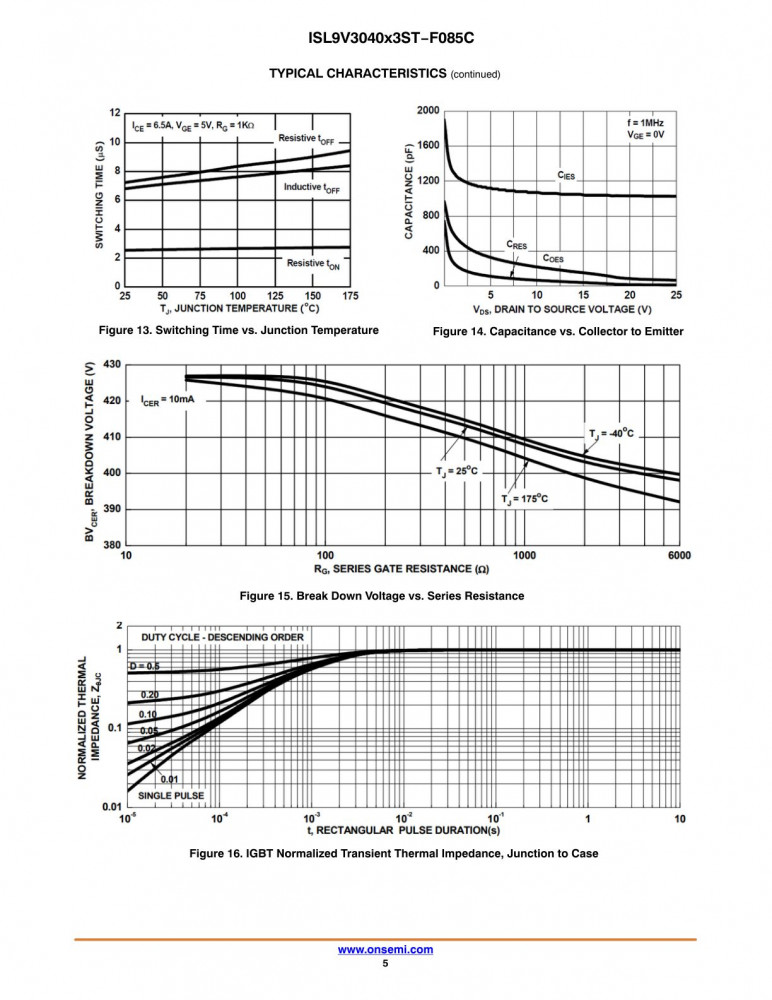 ISL9V3040P3-F085C datasheet page 5