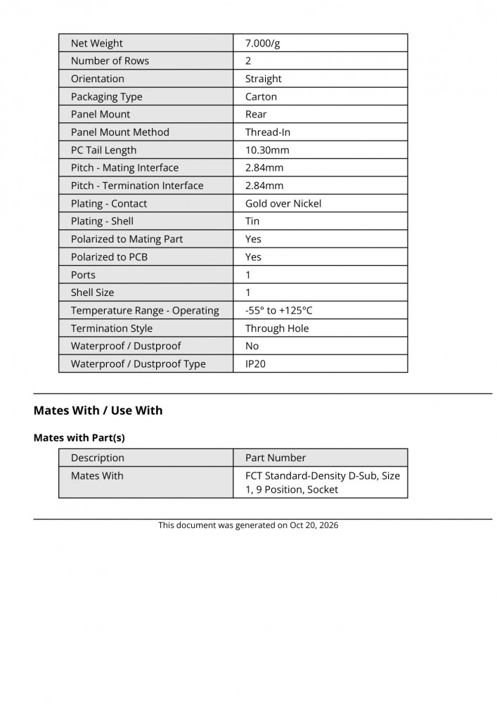 MOLEX 1731091054 technical drawing preview, page 3