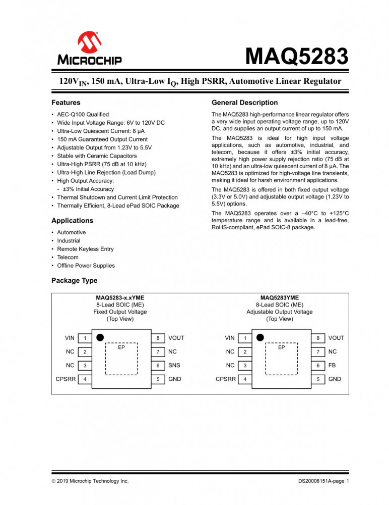 MAQ5283 datasheet page 1