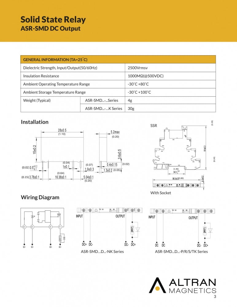 ASR-SMD48D3P-K technical document page 3