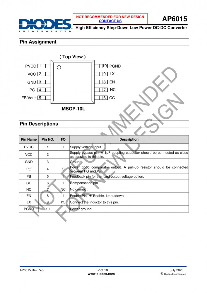 AP6015 datasheet page 2