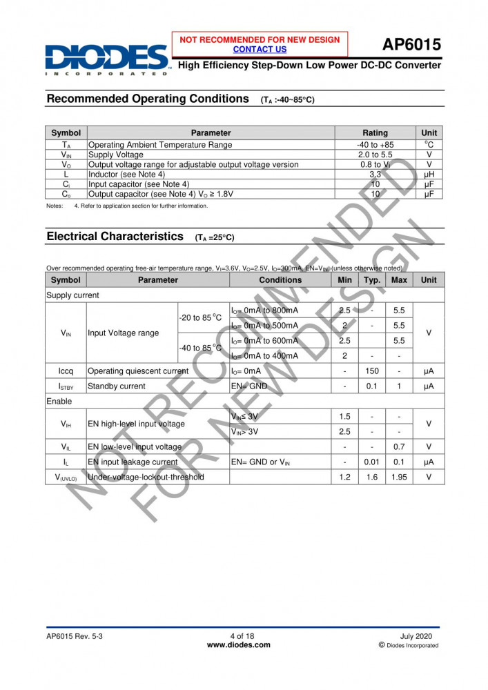 AP6015 datasheet page 4