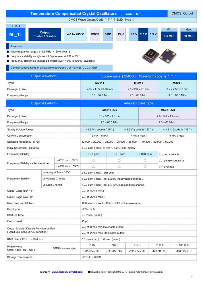 M321T technical document page 1