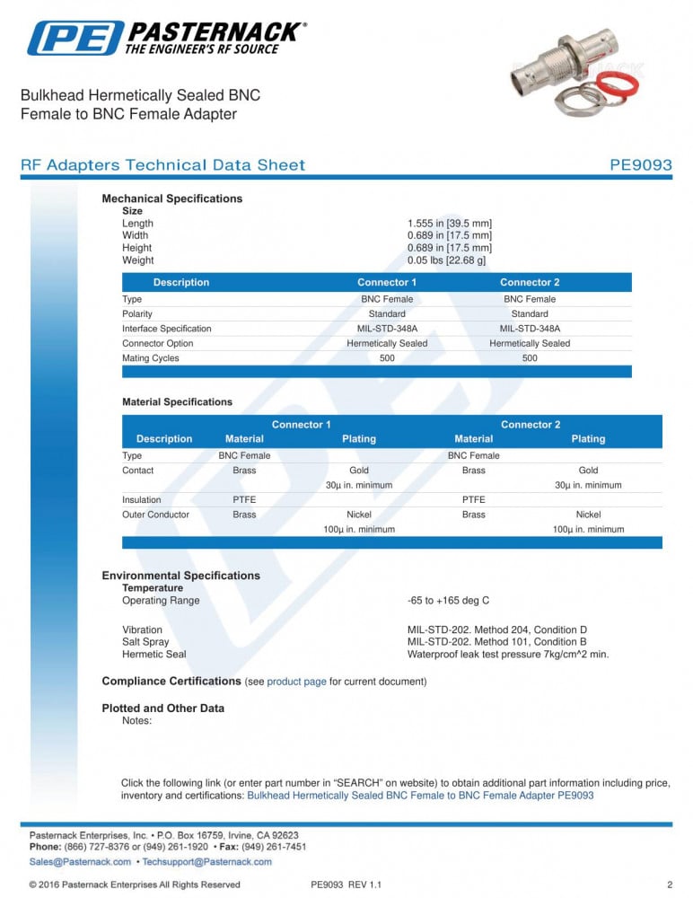 PE9093 technical document page 2