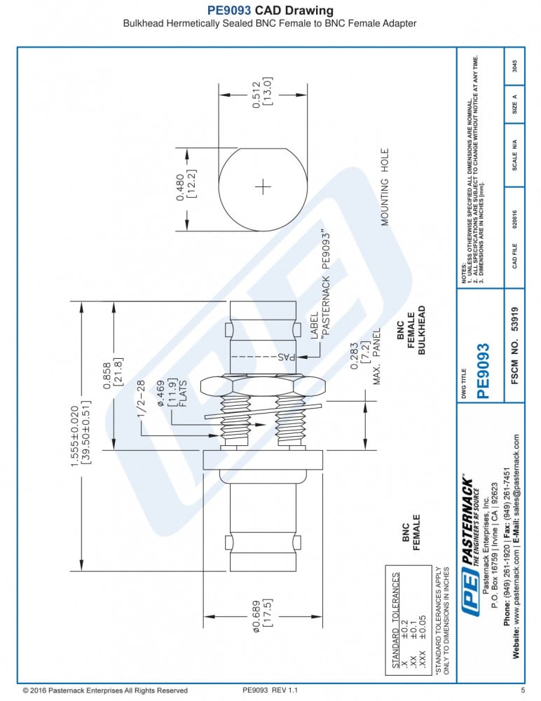 PE9093 technical document page 5