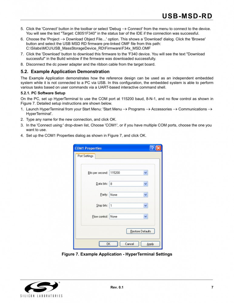 USB-MSD-RD documentation page 7